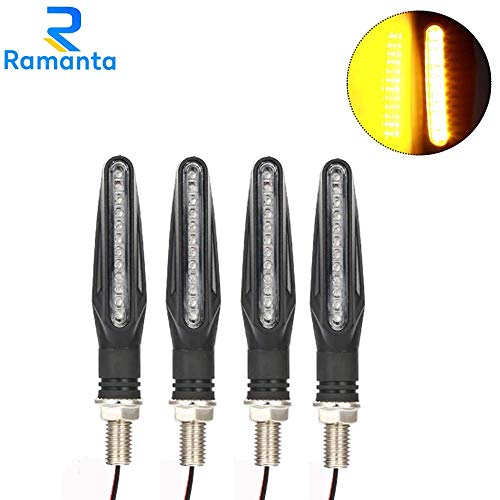 Ramanta® 4X Bike Motorcycle KTM Style Sleek Amber LED Turn Signal ...