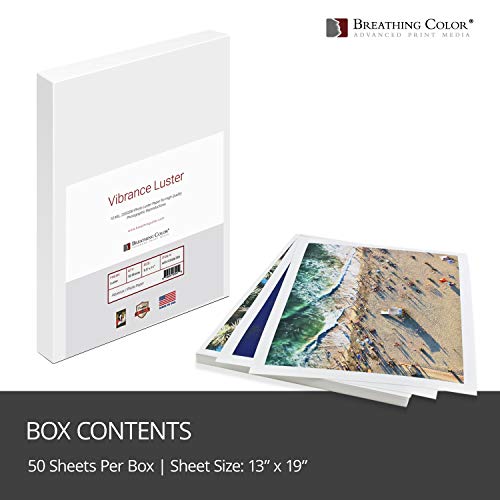 Vibrance Luster Photo Printer Paper 10 mil 255 gsm Luster Finish ...