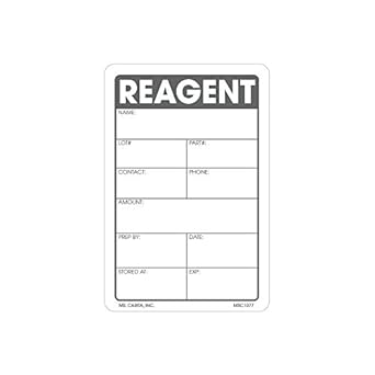 Amazon.com: Reagent Labels - 3 Inch x 2 Inch 500 per Roll: Industrial ...