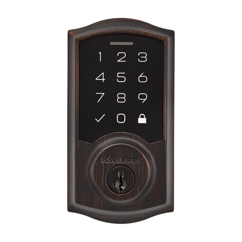 Kwikset SmartCode 270 Keyless Electronic Touchpad Deadbolt, Auto Door ...
