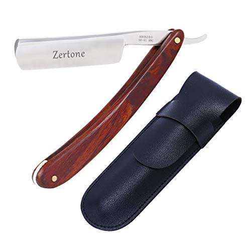Zertone Straight Razor Natural Wood Scale - Straight Edge Razor Sharp ...