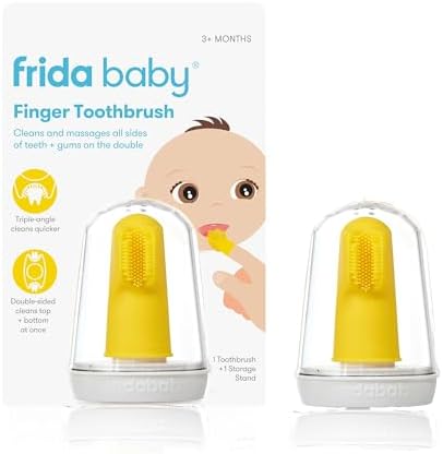 Frida Baby SmileFrida: Baby's First Finger Toothbrush, 3 Months and Up ...