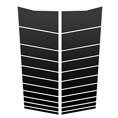 Auto Vynamics Frd 301 Stripes Mbla Matte Black Vinyl Hood | Desertcart OMAN