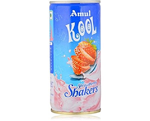Amul Kool Strawberry Milk Shake Can, 200ml: Amazon.in: Grocery ...