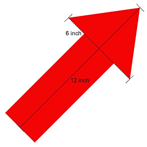 12 Inch Arrow Decal Removable Adhesive Arrow Stickers 24 Pack, Marking ...