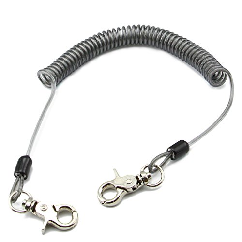 Booms Fishing T2 Fishing Tool Lanyard , Heavy Duty Coiled Lanyard ,79 ...