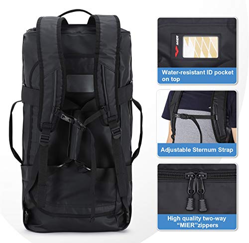 Duffle Backpack IER Water Resistant Backpack Duffle Heavy Duty ...