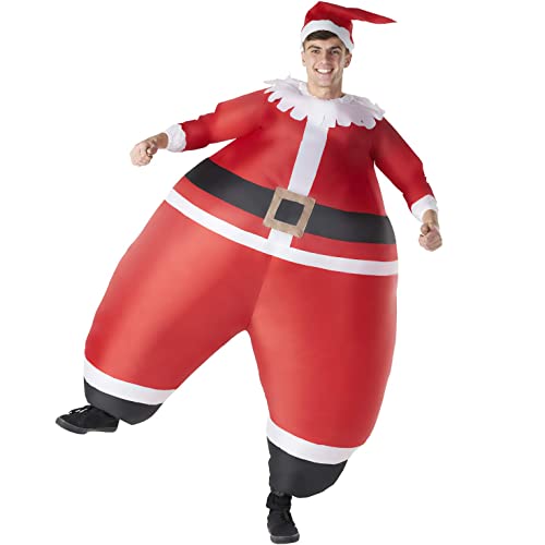Morph Giant Inflatable Santa Bouncer Festive Christmas Illusion Costume ...