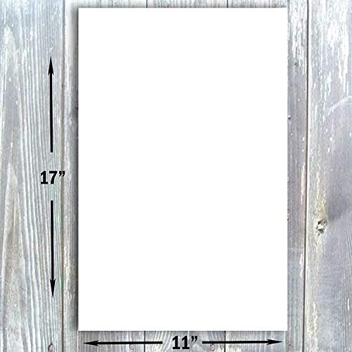 Hamilco White Cardstock Thick 11x17 Paper 120 Lb Cover Card Stock 25 ...