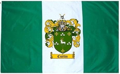 Amazon.com: Curtin Family Crest / Coat of Arms Flag. Large 3 ft. x 5 ft ...