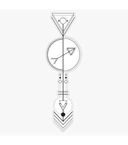 Geometric zodiac arrow tattoo 60 photos - Astrologytoyou.com