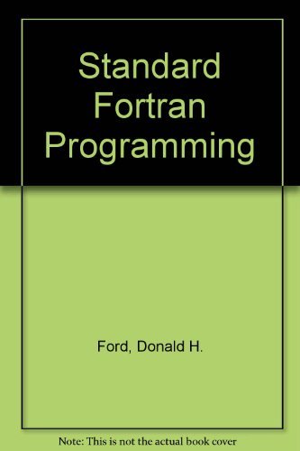 Standard FORTRAN programming (The Irwin series in information and ...