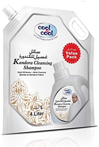 Cool & Cool Kandora Cleansing Shampoo 4 Liters Pouch - Gentle Fabric ...