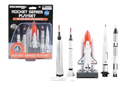 Daron Space Mission Rocket Series Playset - Space Shuttle 4 Rockets ...