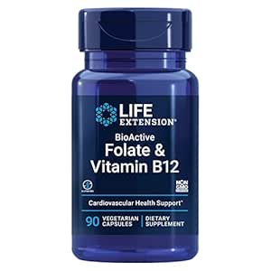 Amazon.com: Life Extension BioActive Folate & Vitamin B12 – For Heart ...