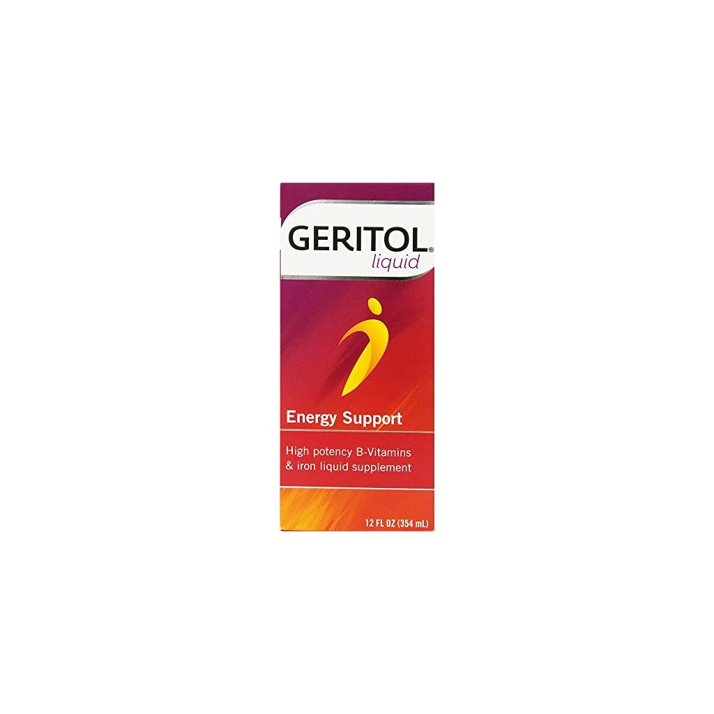 Geritol, Liquid Vitamin and Iron Supplement, Energy Support, Contains ...