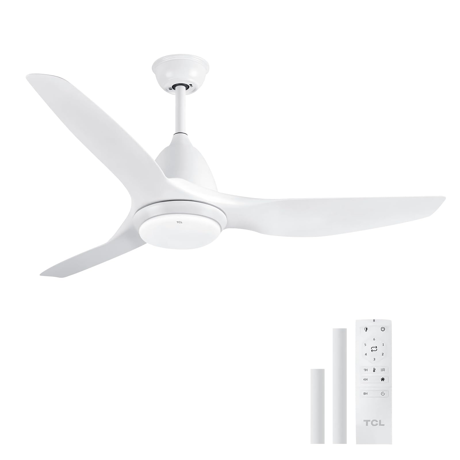 Mua TCL 52 Inch Ceiling Fan with Light and Remote, White Ceiling Fan ...