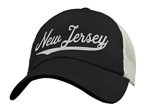 Amazon.com: State of New Jersey Trucker Hat Baseball Cap - Snapback ...