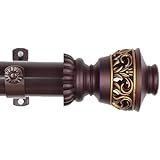 Amazon.com: A&F Rod Decor - Majestic Curtain Rod Set 165-215 inch, 1.5 ...