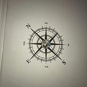 Boodecal Navigation Compass Wall Decals Stickers Decors for Living Room ...