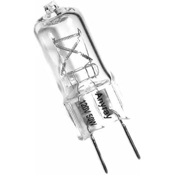 (3) 50W G8 50-Watt Halogen Bi-Pin T4 Light 50Watt GY8.6 Bulb JCD Type ...