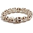 Amazon.com: yaozeio Skeleton Skull Bracelets for Men Women Punk White ...