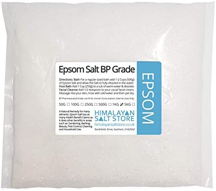 Epsom Salt Food Grade | 100g,250g,1kg,2kg,5kg,10kg,25kg | Bath Salt ...