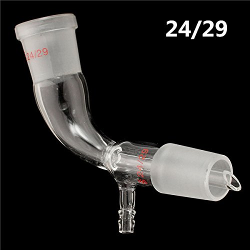 New 24/29 Glass Bend Connector Tube Vacuum Distillation - Import It All