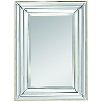 Amazon.com: Bassett Mirror Libra 3 Ring Mirror, Silver Leaf: Home & Kitchen