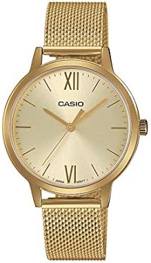 سعر CASIO Mesh Stainless Steel Band Analog Watch for Women - Gold فى ...