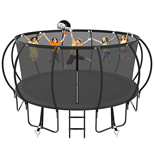 Kipat Kacho 12FT Tranpoline for Kids and Adults 1200LBS Tranpoline with ...