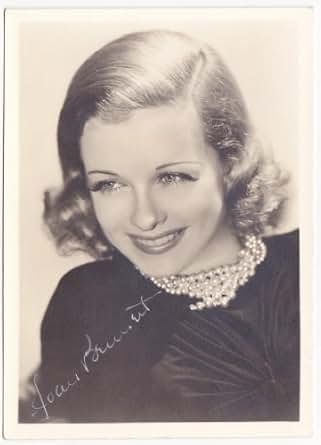 Joan Bennett Original 1930s Vintage Signed Autograph Photo at Amazon's ...