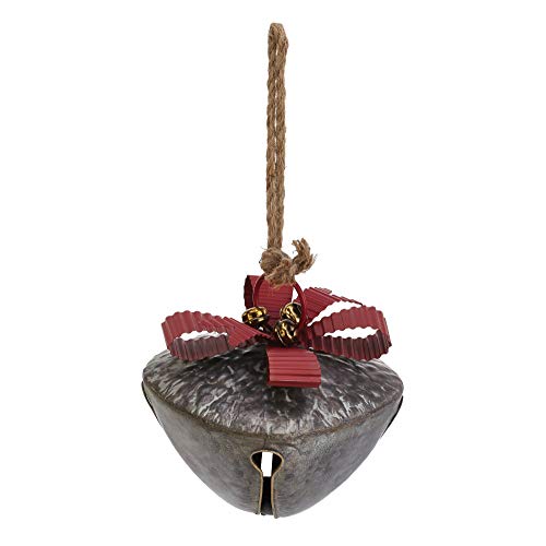 Napco Imports Extra Large Bell with Bow 9 x 9 Inch Metal Decorative ...