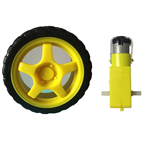 Buy Mixse Smart Car Tire with DC Motor for Arduino R3/LPC/AVR/ARM DIY ...