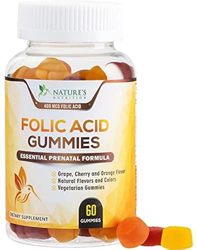 Folic Acid Gummies for Women, Essential Prenatal Vitamins for Mom ...