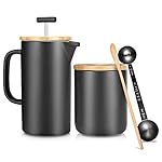 Ceramic French Press Coffee Maker + Grounds Canister | Escape Waste