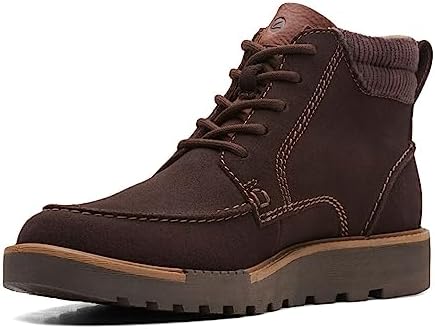 سعر Clarks Men's Barnes Mid Oxford Boot, Dark Brown Suede, 10 فى ...