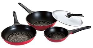 Amazon.com: DreamChef Diamond Coating Non Stick Frying Pan, Set of 4 ...