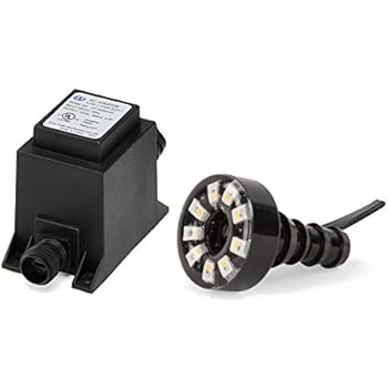 Amazon.com : 10 watt Submersible Pond Light with Transformer and Color ...