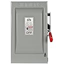 Siemens HF362 60-Amp 3 Pole 600-volt 3 Wire Fused Heavy Duty Safety ...