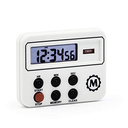 Marathon Commercial Grade 24 Hour Compact Digital Countdown Timer with ...