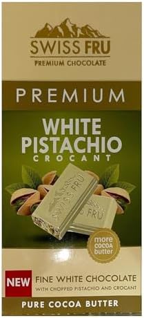 سعر شيكولاتة بيضاء فاخرة مع قطع الفستق من سويس فرو، 80 جرام فى مصر | بواسطة امازون مصر | سوبر ...