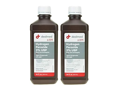 Dealmed Hydrogen Peroxide 3% USP | Made in USA | First Aid Antiseptic ...