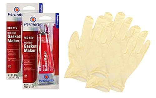 Permatex High-Temp Red RTV Silicone Gasket Maker (3 oz.) - 2 Pack in ...
