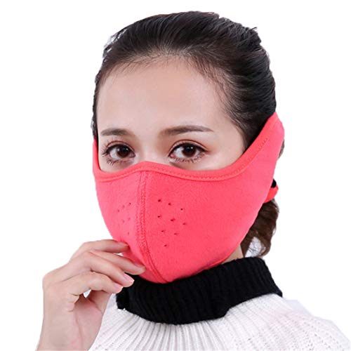 ECYC Reversible Breathable Fleece Ear Nose Warmer Half Face Mask ...