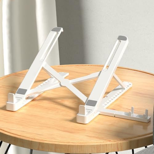 ECVV 2-in-1 Plastic Laptop Stand for Desk and Phone Holder, Adjustable ...