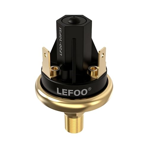 LEFOO Adjustable Air Pressure Switch 10psi±2psi Pressure Control for ...