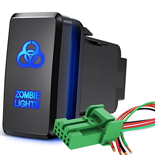 Nilight Zombie Lights Push Button Switch 12V ON Off Switch with ...