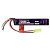 EMEPOVGY 2S Lipo Battery Airsoft 1200mAh 7.4V 20C Rechargeable Lithium ...
