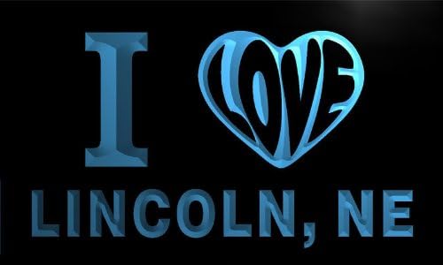 Amazon.com: v60613-b I Love LINCOLN, NE NEBRASKA City Limit Neon Light ...